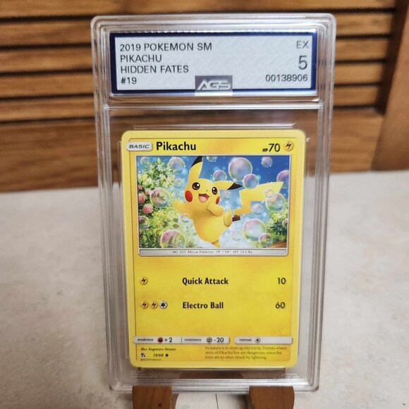 Pokemon | Toys | Pokemon Hidden Fates Pikachu 968 Ags 5 | Poshmark